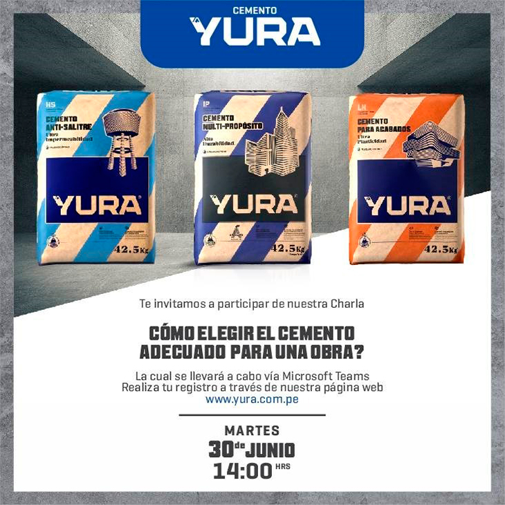 Charla Cómo elegir el cemento adecuado para una obra- YURA